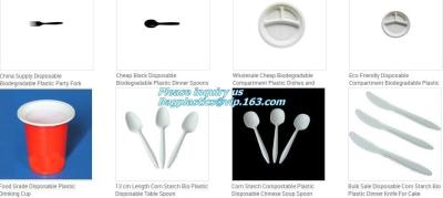 Chine Plats jetables de fécule de maïs, conteneur de nourriture biodégradable de fécule de maïs, plateau biobased de nourriture à vendre