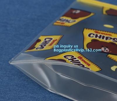 Κίνα πλαστικές resealable τσάντες φερμουάρ ολισθαινόντων ρυθμιστών pe, φιλική προς το περιβάλλον πλαστική τσάντα φερμουάρ ολισθαινόντων ρυθμιστών επίπεδη για το έγγραφο ή Swimwear προς πώληση