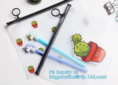 Κίνα Ziplock PVC σακουλών PVC φερμουάρ ολισθαινόντων ρυθμιστών σαφής βινυλίου τσάντα, καλλυντικές βινυλίου PVC/EVA νερού πλαστικές τσάντες φερμουάρ ολισθαινόντων ρυθμιστών απόδειξης προς πώληση