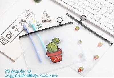 Κίνα Ziplock PVC σακουλών PVC φερμουάρ ολισθαινόντων ρυθμιστών σαφής βινυλίου τσάντα, καλλυντικές βινυλίου PVC/EVA νερού πλαστικές τσάντες φερμουάρ ολισθαινόντων ρυθμιστών απόδειξης προς πώληση