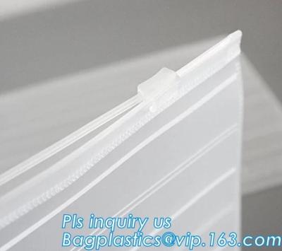 중국 지퍼 파일 가방, 고정 홀더 팩, 투명한 얼어붙은 A4/A5 가방, 휴대용의 슬라이더 밀봉을 밀봉하도록 쉬운 결빙 표면 판매용