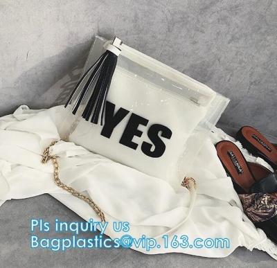 Κίνα Ziplock τσάντες καραμελών, καλλυντικές βινυλίου PVC/EVA νερού πλαστικές τσάντες φερμουάρ ολισθαινόντων ρυθμιστών απόδειξης, ολογραφικός ολισθαίνων ρυθμιστής καλλυντικό Μ Reclose προς πώληση