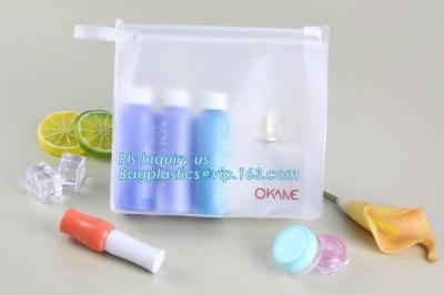 Κίνα παγωμένη τσάντα συσκευασίας ολισθαινόντων ρυθμιστών κλειδαριών φερμουάρ, καλλυντικές τσάντες φερμουάρ εργαλείων συσκευάζοντας γλιστρώντας, αδιάβροχες Ziplock pe τσάντες ολισθαινόντων ρυθμιστών προς πώληση