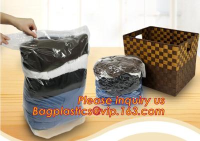 Sac en plastique de stockage de forme de cube en joint hermétique pour l'organisateur à la maison, SACS de VIDE, SACS de STOCKAGE de VIDE