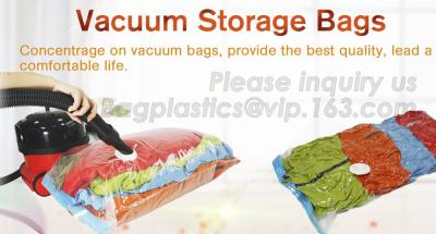 Sac en nylon de stockage de vide de plastique stratifié de PE de vente chaude pour des vêtements, superbe-grand sac d'éléphant de compression de stockage de vide