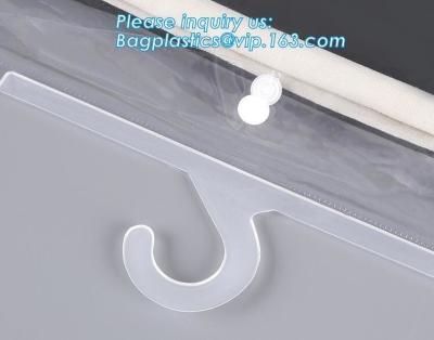 Chine La blanchisserie soluble met en sac le tenue de plage de sous-vêtements de vêtements de bain d'emballage de crochet de PVC à vendre