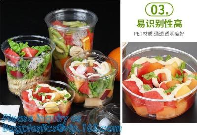 중국 1000ML 샐러드 버릴 수 있는 플라스틱 푸드 용기 탕기 국수 그릇, 식품 등급 관습 투명한 일회용 플라스틱 Fa 판매용