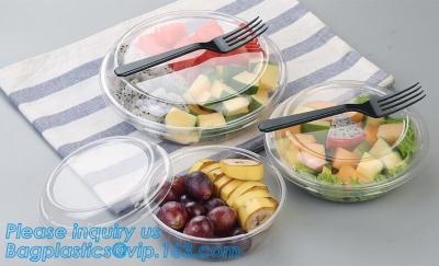 중국 Lid PLA 미생물에 의해 분해되 샐러드 Bowl,24oz 좋아하는 버릴 수 있는 플라스틱 샐러드 활과 32 온스 버릴 수 있는 명백한 PET 플라스틱 샐러드 그릇 판매용