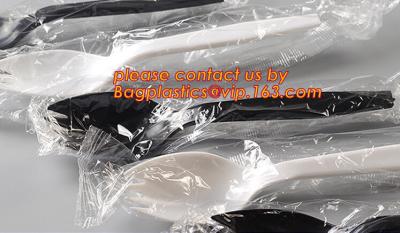 Chine Couverts jetables en plastique réglés de couverts à emporter chauds de nourriture de catégorie comestible, ensemble de couverts avec le couteau réglé de couverts en plastique de promotion à vendre