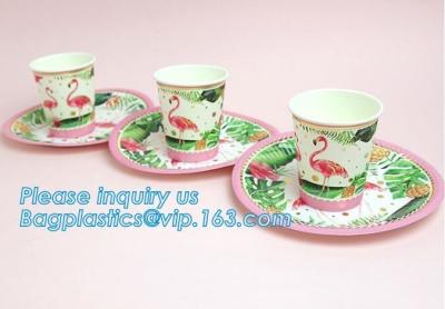 Chine La coutume de 6 pouces a imprimé les plaques à papier jetables de joyeux anniversaire, paquet jetable compostable biodégradable de plaque à papier de 100% à vendre
