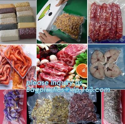 Chine Le stockage gravant en refief de vide de cuisine de Rolls de sac de stockage de fermeture sous-vide de nourriture de relief par poche en plastique d'emballage de vide l'a gravé en refief à vendre