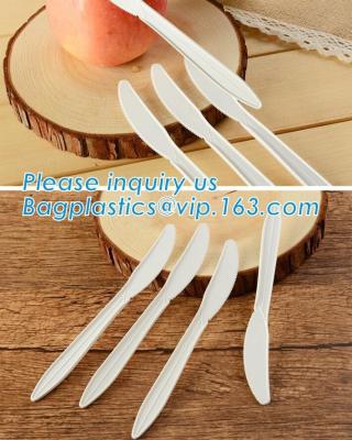중국 미생물에 의해 분해된 버릴 수 있는 유언비어 유포자 칼붙이 eco 우호적, 버릴 수 있는 CPLA 퇴비성 칼붙이, 옥수수 전분 커피 유언비어 유포자 판매용