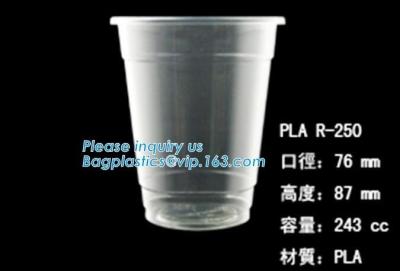 중국 100% 퇴비성 materials,12oz PLA-일직선 뜨거운 커피 플라스틱에 의해 만들어진 재사용할 수 있는 플라스틱 커피컵은 PLA 컵 바게아세를 잔 모양으로 만듭니다 판매용