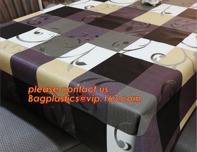Chine Protection en plastique de style de PVC de place de nappe d'Oilproof de lavage imperméable européen non plus l'anti nappe chaude de café de velours à vendre