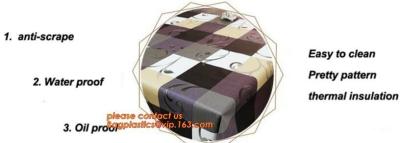 Chine Protection en plastique de style de PVC de place de nappe d'Oilproof de lavage imperméable européen non plus l'anti nappe chaude de café de velours à vendre
