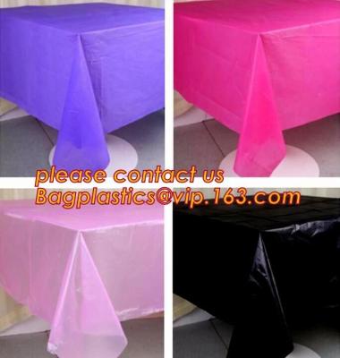 Chine Les approvisionnements en plastique colorés de décoration de mariage de nappe font la fête des couleurs de la couverture 10 de Tableau pour choisir, PA imperméable de couverture de Tableau à vendre
