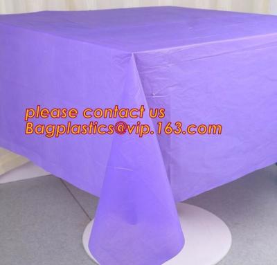 Chine Les approvisionnements en plastique colorés de décoration de mariage de nappe font la fête des couleurs de la couverture 10 de Tableau pour choisir, PA imperméable de couverture de Tableau à vendre