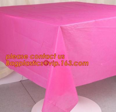 Chine Les approvisionnements en plastique colorés de décoration de mariage de nappe font la fête des couleurs de la couverture 10 de Tableau pour choisir, PA imperméable de couverture de Tableau à vendre