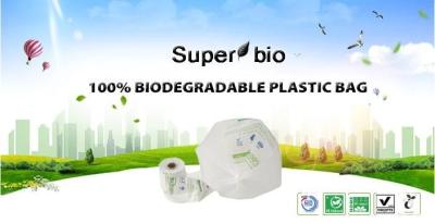 Chine Sacs de déchets compostables de revêtement de chariot de déchets alimentaires comprenant 50 sacs, sac compostable de T-shirt, fabricant dégradable de sac à vendre
