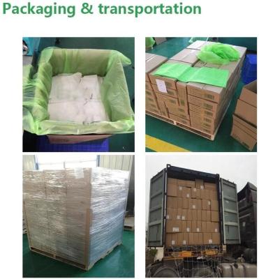 Chine Sacs de déchets compostables de revêtement de chariot de déchets alimentaires comprenant 50 sacs, sac compostable de T-shirt, fabricant dégradable de sac à vendre
