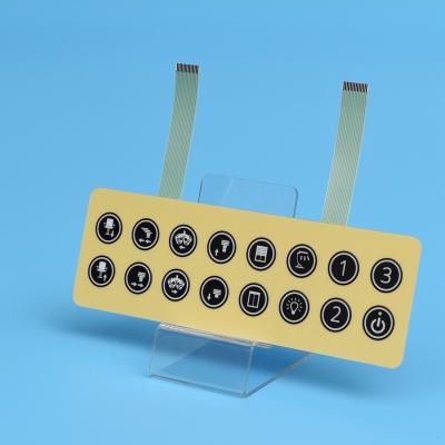 Китай Переключатель мембраны соединителя ZIF водоустойчивый, тактильная клавиатура мембраны V200/F200 продается
