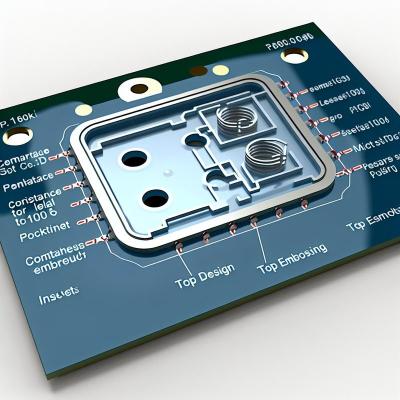 Cina Interruttore a membrana PCB con resistenza di contatto ≤100Ω ed embossing superiore in vendita