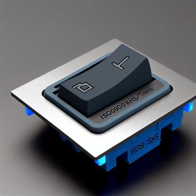 중국 파란색 LED로 회색 고무 막 스위치 ISO9001 ROHS SGS 인증 판매용