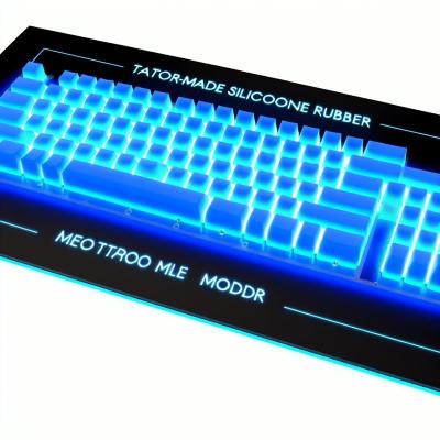 China Interruptor de membrana de goma de silicona personalizado con LED azul en venta