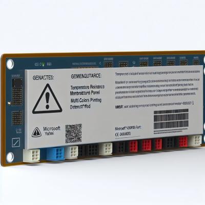 China Panel de control de membrana resistente a la temperatura con impresión multicolor en venta