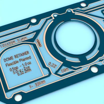 중국 0.05mm PET 돔 리테이너 플렉시블 PCB 0.2mm 두께 2 레이어 판매용