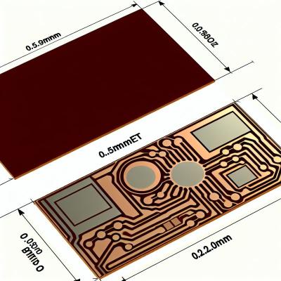 중국 0.05mm PET 돔 리테이너 플렉시블 PCB 0.2mm 두께 2 레이어 판매용