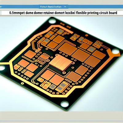 중국 0.05mm PET 돔 리테이너 플렉시블 PCB 0.2mm 두께 2 레이어 판매용