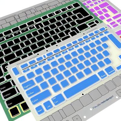 China 5 teclas teclado de membrana flexible con opciones de retroiluminación LED en venta