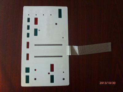 China Impresión gráfica de la capa del telclado numérico de la membrana con el tablero blanco electrónico Curcuit en venta