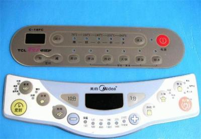 China Telclado numérico gráfico del interruptor de membrana de la capa del tacto multi con la impresión de pantalla de seda en venta