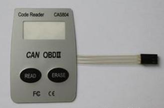 China Telclado numérico adaptable del interruptor de membrana del ANIMAL DOMÉSTICO de la forma del teléfono móvil con la película de la cubierta en venta