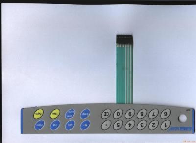China Telclado numérico adaptable del interruptor de membrana del ANIMAL DOMÉSTICO de la forma del teléfono móvil con la película de la cubierta en venta