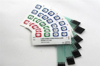 China Telclado numérico flexible del interruptor de membrana, interruptor de membrana táctil grabado en relieve en venta