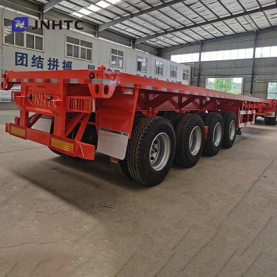 Κίνα 3 Axles 4 Axles 30t 40t Flatbed Flat Bed Container Semi Trailer For Africa προς πώληση