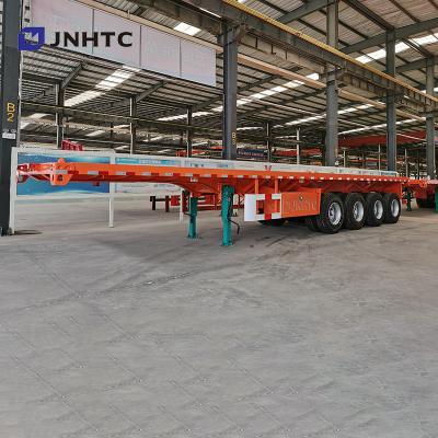 Κίνα 3 Axles 4 Axles 30t 40t Flatbed Flat Bed Container Semi Trailer For Africa προς πώληση