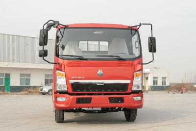 중국 10 톤 4x2 Sinotruk Howo7 무거운 화물 트럭 빨간색 6는 에어 컨디셔너로 피로하게 합니다 판매용
