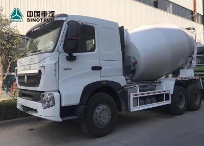 중국 유로 2 371HP 소형 구체적인 트럭 6x4 10는 8CBM HOWO A7를 선회합니다 판매용