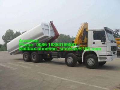 걸이 팔 Sinotruk Howo7 6x4 Euro2 쓰레기 쓰레기 압축 분쇄기 트럭