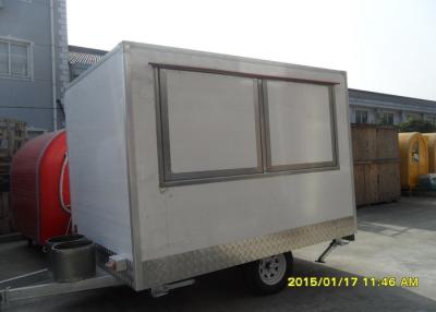 Cina Il vetro Ri-ha applicato i freni a disco bianchi dell'asse di Mobile Catering Van With Single del pannello in vendita