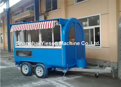 Cina Rimorchio portatile di pieghettatura dell'alimento dei carretti, rimorchi degli alimenti a rapida preparazione per il gelato in vendita