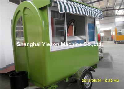 Cina I rimorchi verde scuro del camion dell'alimento digiunano/il caravan rimorchio dell'alimento per il BBQ in vendita