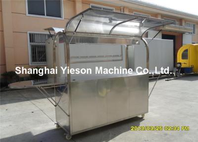 Cina Carretto del caffè dell'acciaio inossidabile ISO9001, chiosco mobile dell'alimento per caffè in vendita