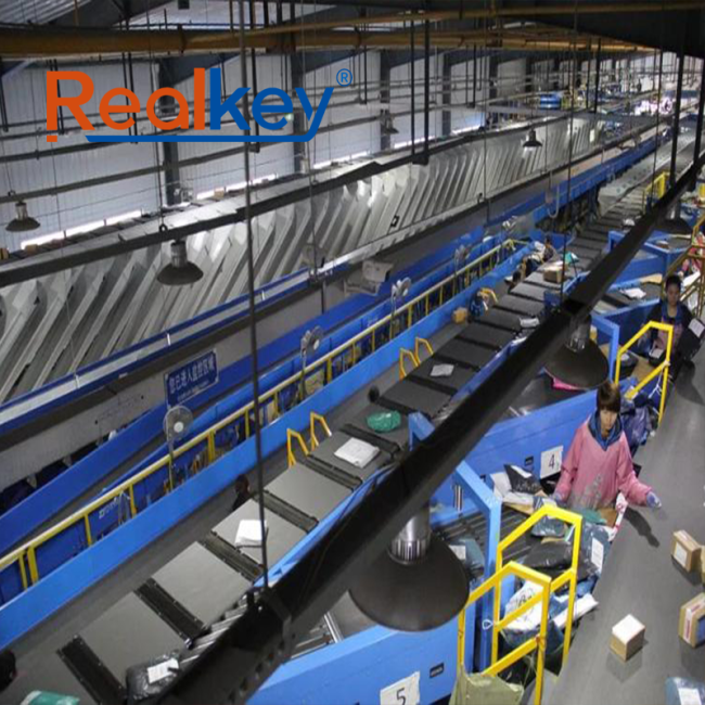 Realkey Cross Belt Sorter in operation