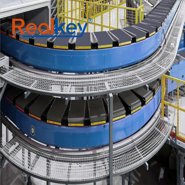 Realkey Cross Belt Sorter in operation