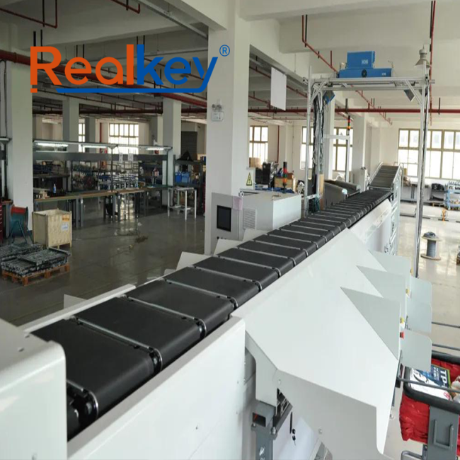 Realkey Cross Belt Sorter in operation